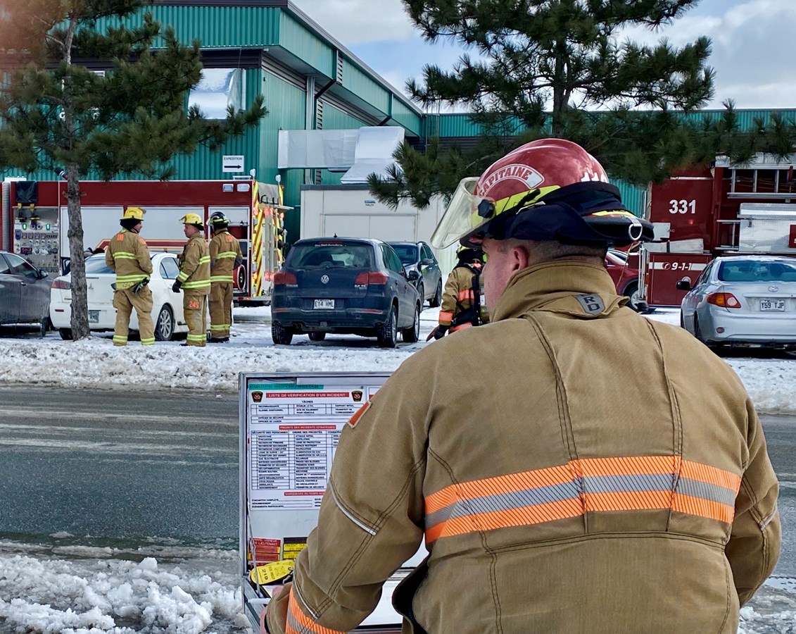 Incendie dans le parc industriel de Windsor